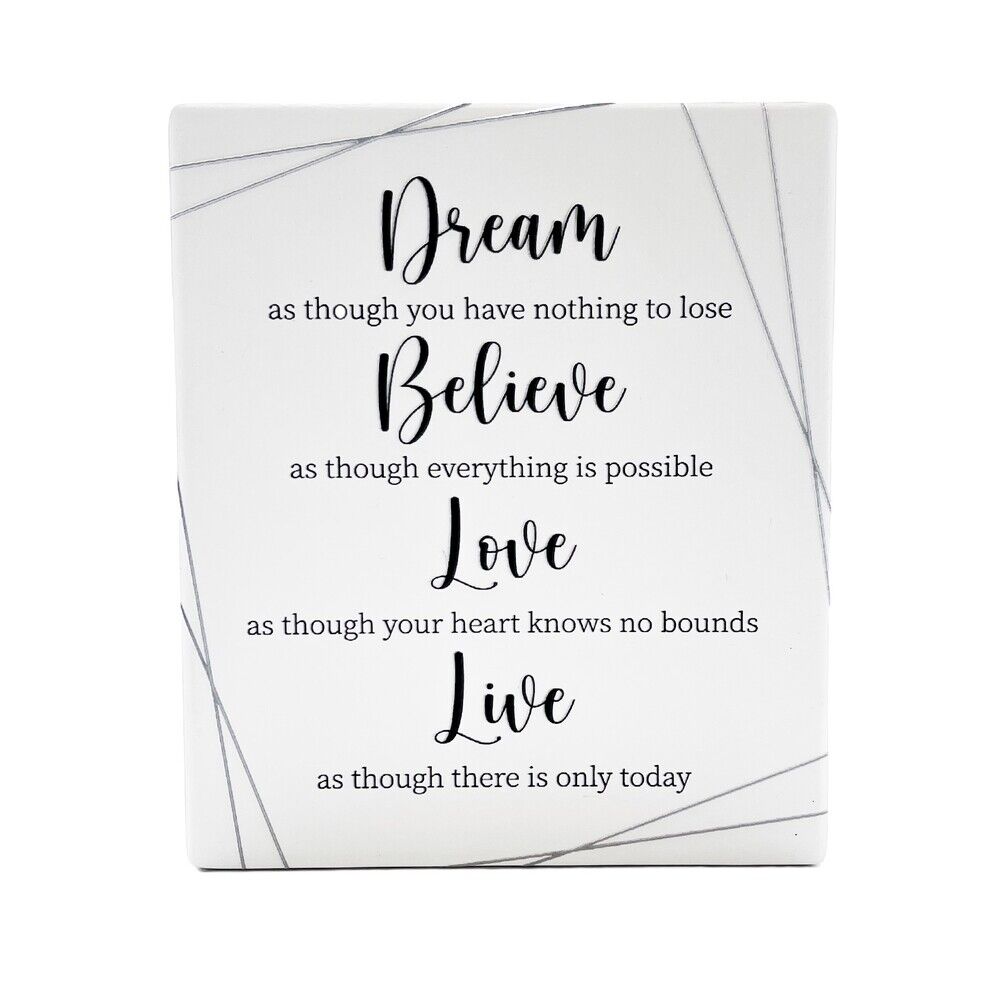 Infinity Message Plaque - Dream - Religious Gifting