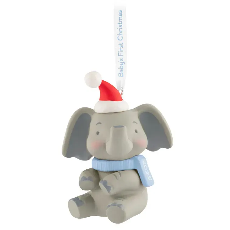 2025 Hallmark Keepsake Ornament - Baby Boy's 1st Christmas (Elephant ...